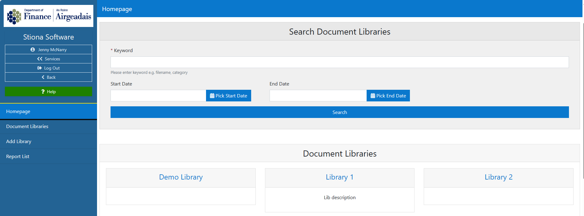 Search Libraries